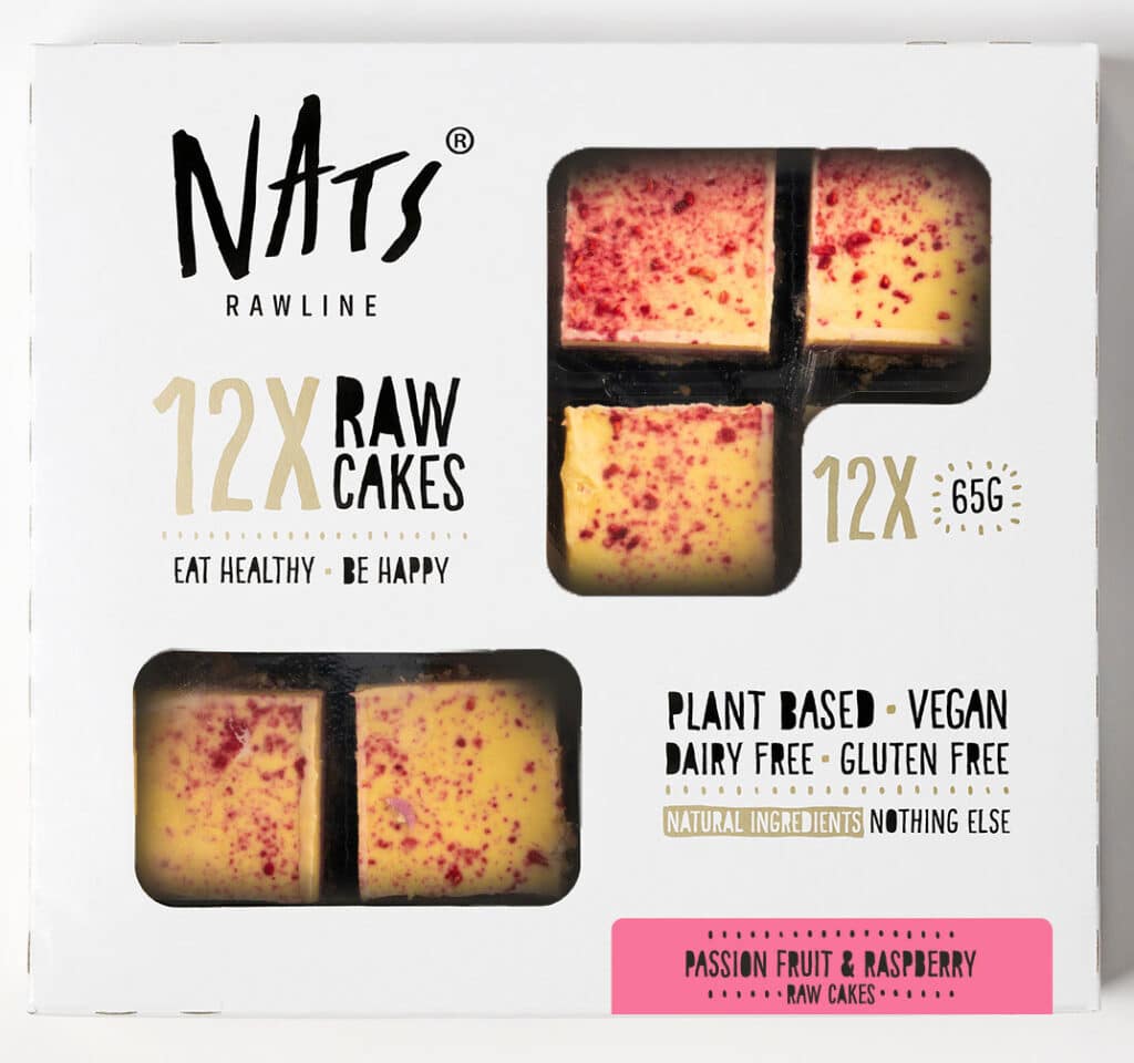 Raw cakes Raspberry – Passion fruit - Nats Rawline