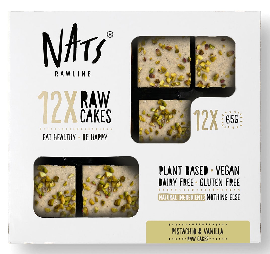 Raw cakes Pistachio & Vanilla - Nats Rawline